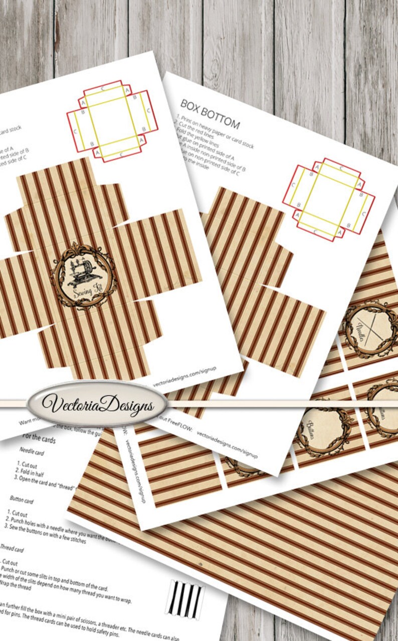 Mini Sewing Kit Printable DIY Gift Handmade Gift Diy Kit | Etsy