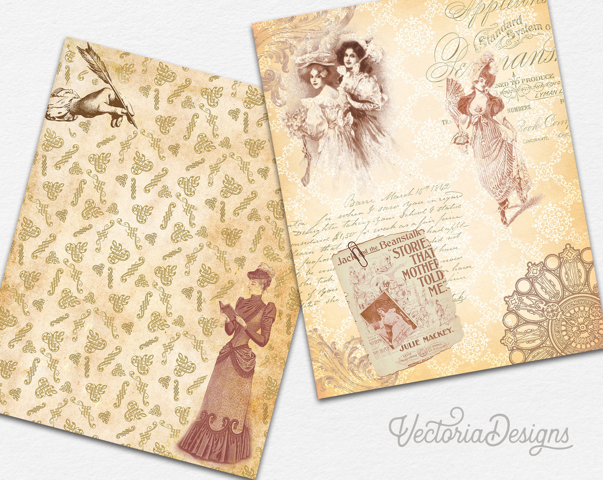 Antique Book Paper Pack Vintage Book Paper Pack Printable - Etsy Australia