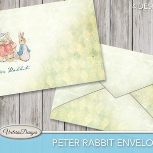 Peter Rabbit Envelopes, Digital Paper Envelopes, Writing Paper ...