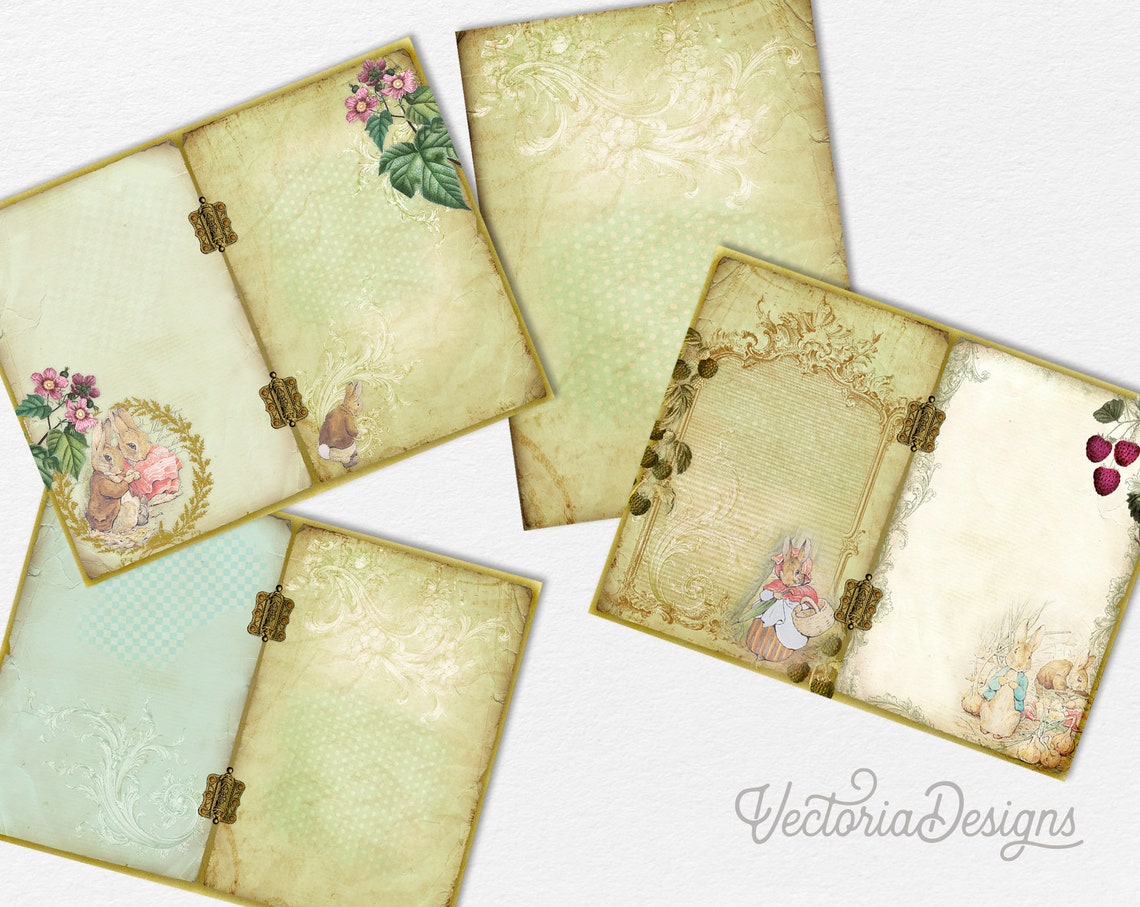 Peter Rabbit Journal Kit Beatrix Potter DIY Kit Printable - Etsy