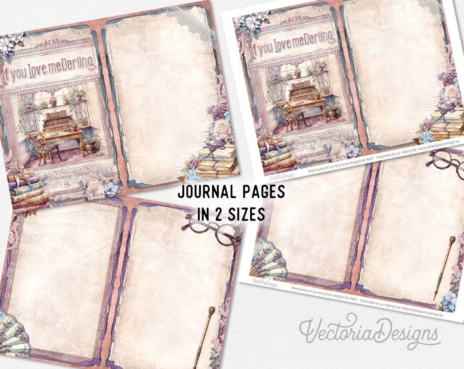 Regency Letters Junk Journal Kit, Letters Junk Journal Kit Vintage ...