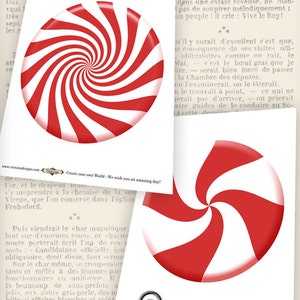 Large Peppermint Ornaments for Christmas. Peppermint Decoration ...