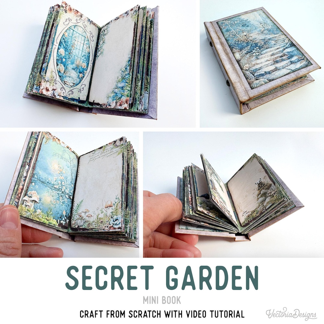 Secret Garden DIY Mini Book Printable Craft Project - 004003 - Etsy ...