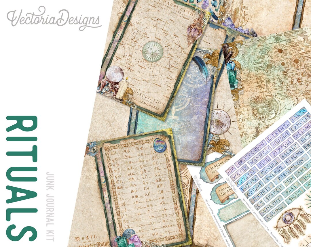 Rituals Junk Journal Kit, Printable Junk Journal Kit, Rituals ...