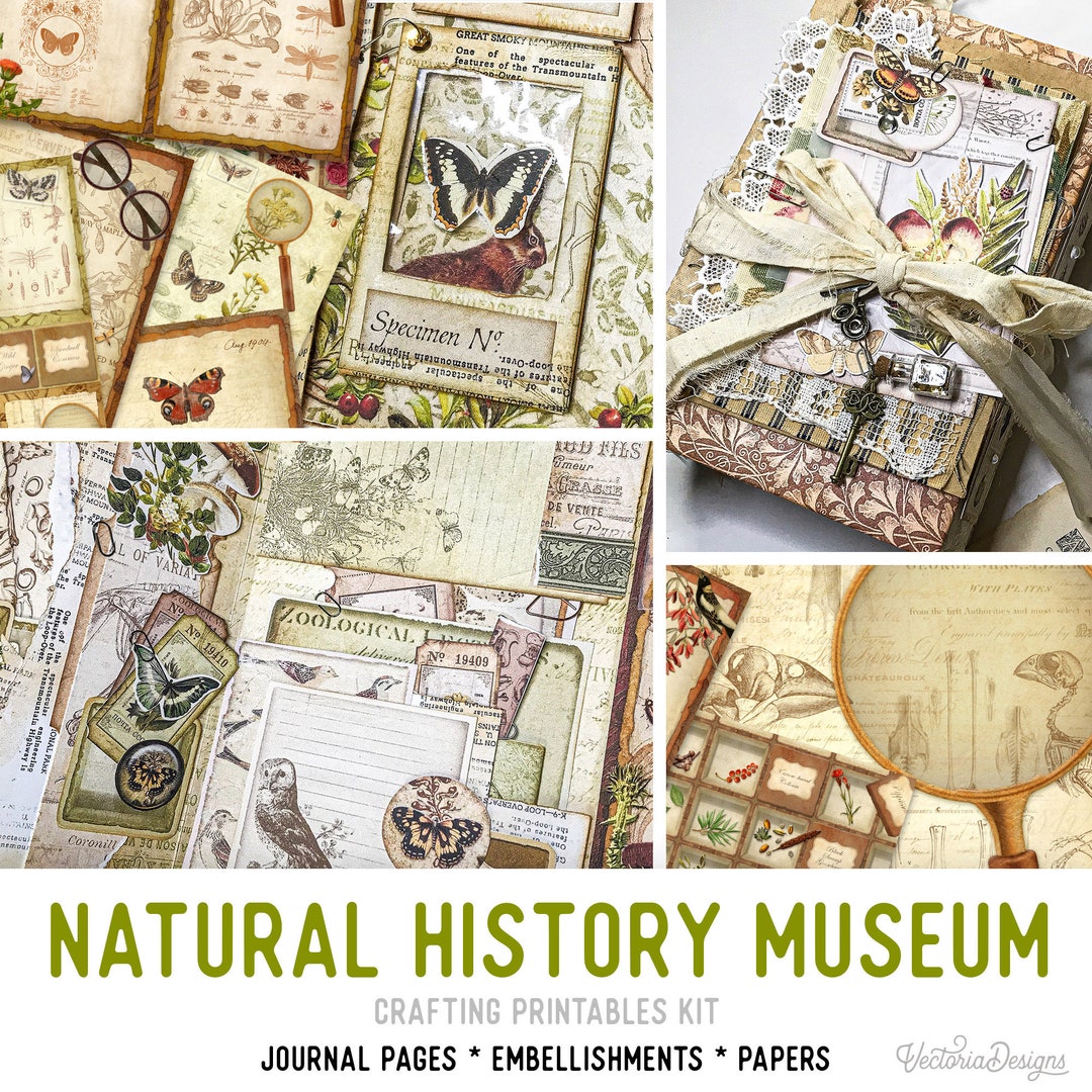 Natural History Museum Crafting Printables Kit, Nature Junk Journal ...