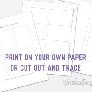 Tiny Mini Booklet Templates Mini Booklet Craft Kit Mini Project Junk ...