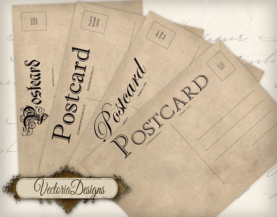 Blank Vintage Postcards