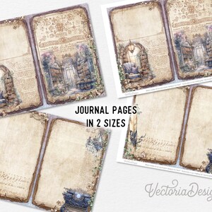 Dark Academia Reading Nook Junk Journal Kit, Printable Junk Journal Kit ...