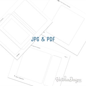 Sticker Organizer Templates Mini Folio Craft Kit Ephemera Organizer ...