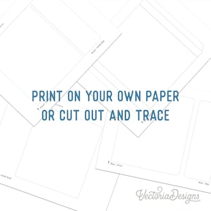 Sticker Organizer Templates Mini Folio Craft Kit Ephemera Organizer ...