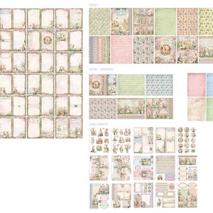 Spring Bunnies Junk Journal Kit, Bunny Crafting Printables Kit Bunny ...