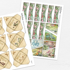 Flower Farm Tiny Mini Booklet Mini Project Booklet Craft Kit Folio Kit ...