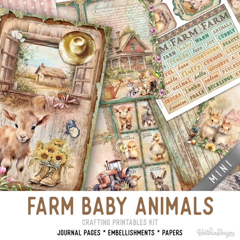 Farm Scrapbook Kit - Etsy