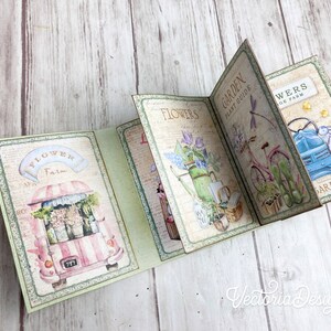 Flower Farm Tiny Mini Booklet Mini Project Booklet Craft Kit Folio Kit ...