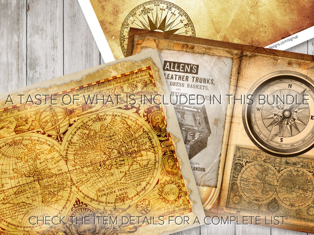 Travel Journal Pack Printable Paper Pack Travel Bundle Junk - Etsy