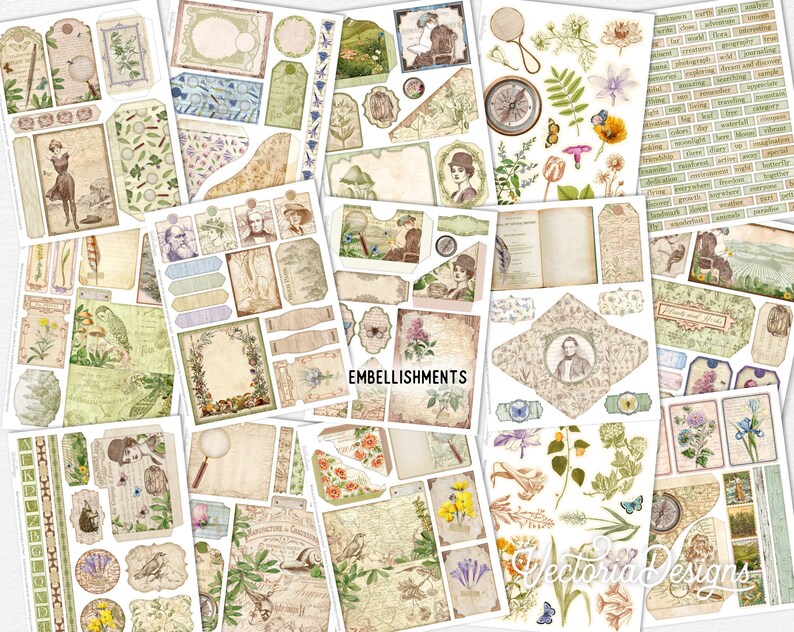Explorer's Notebook Crafting Printables Kit Printable - Etsy