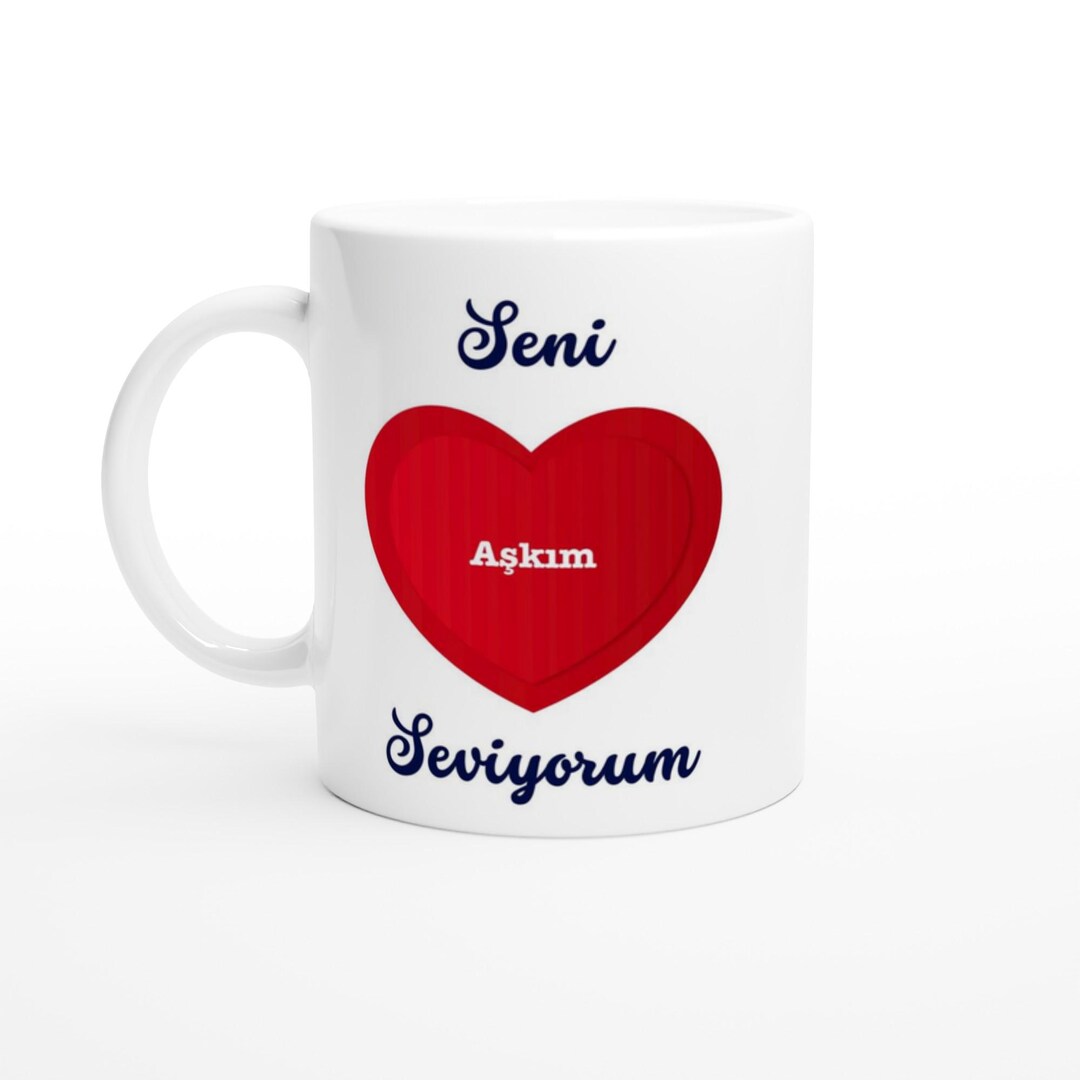 I Love You Askim Mug - Turkish Coffee Lover Gift - Etsy