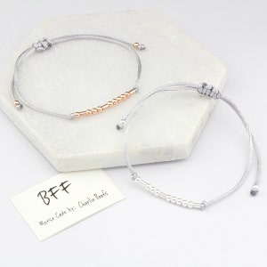 Bff Best Friends Morse Code Bracelet - Etsy