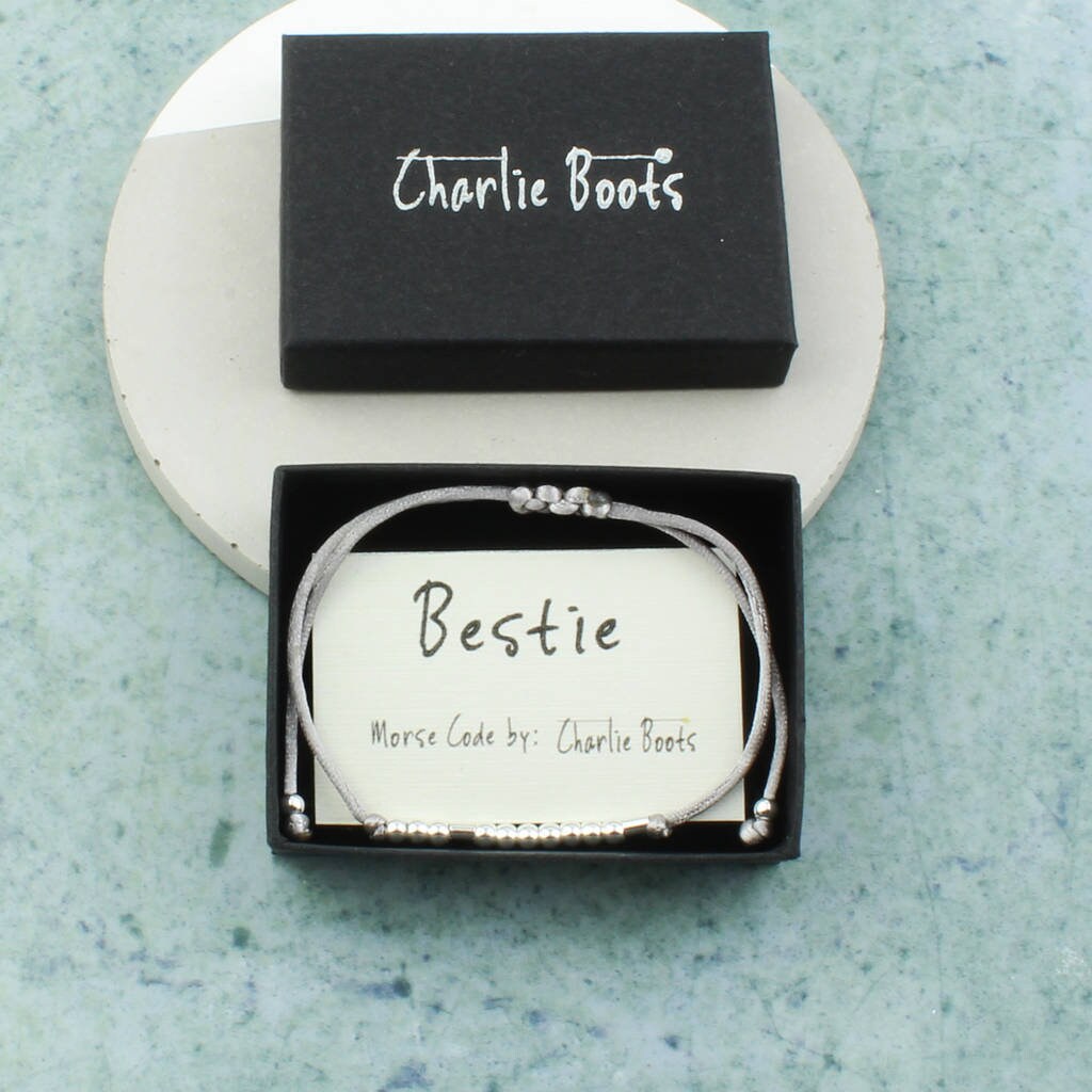 Bestie Morse Code Bracelet - Etsy