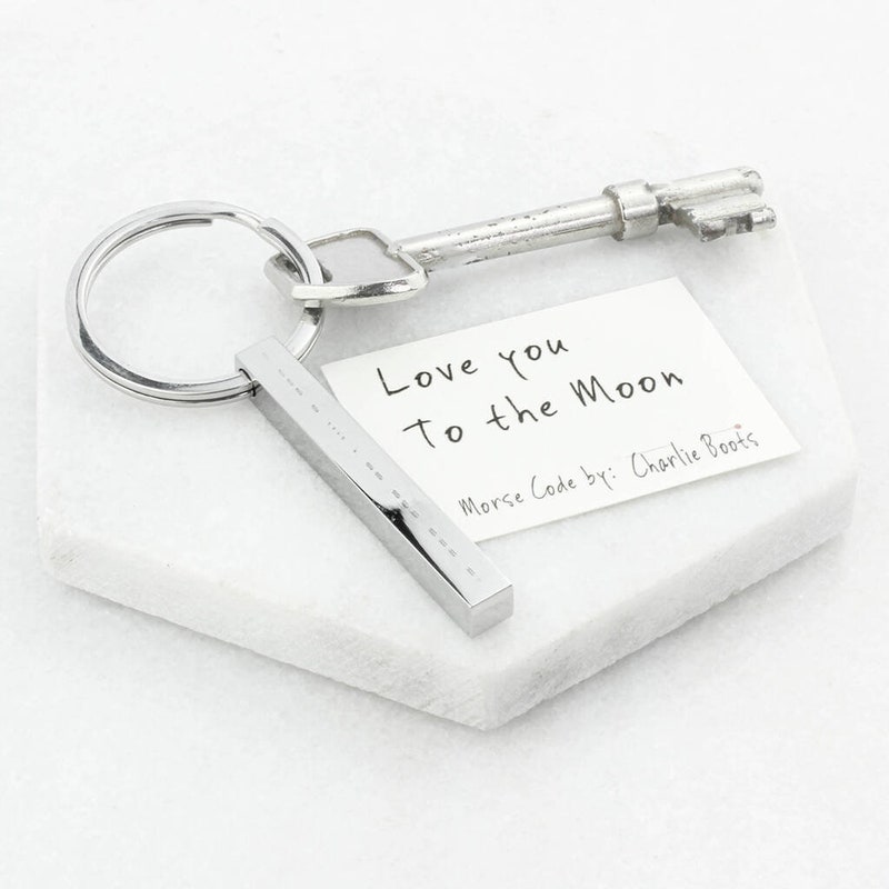 Morse Code Keyring - Etsy