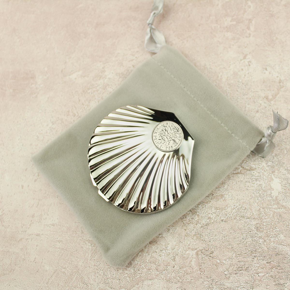 60th Birthday Sixpence Shell Compact Mirror - Etsy