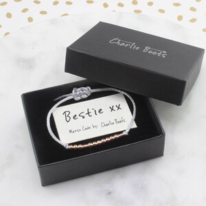 Bestie Morse Code Bracelet - Etsy