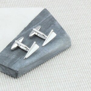 Personalised Paper Plane Cufflinks - Etsy