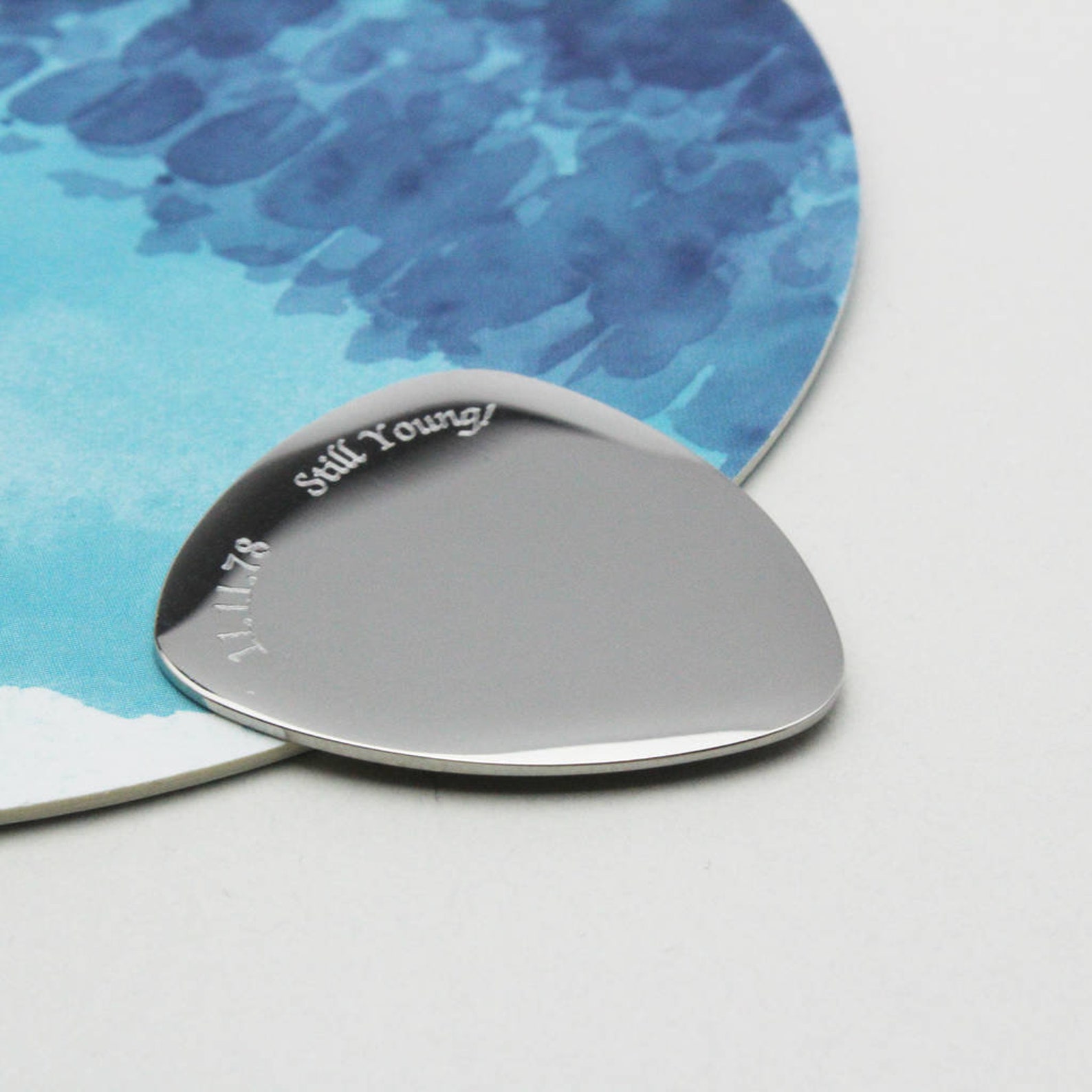 Personalised Stainless Steel Guitar Plectrum - Etsy