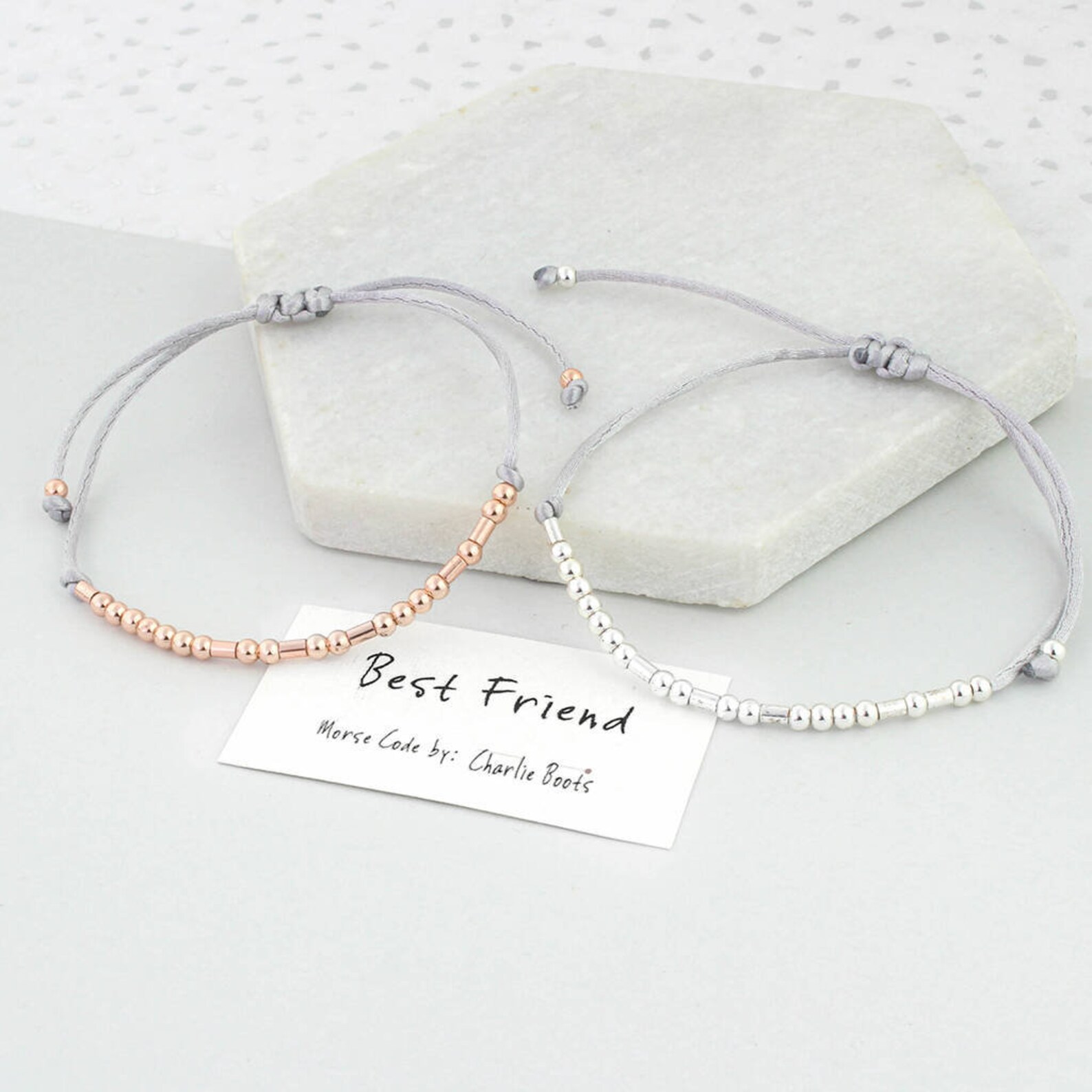 Best Friend Morse Code Bracelet - Etsy