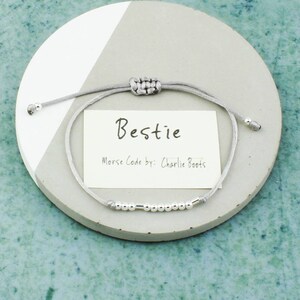 Bestie Morse Code Bracelet - Etsy