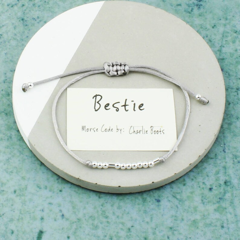 Bestie Morse Code Bracelet - Etsy