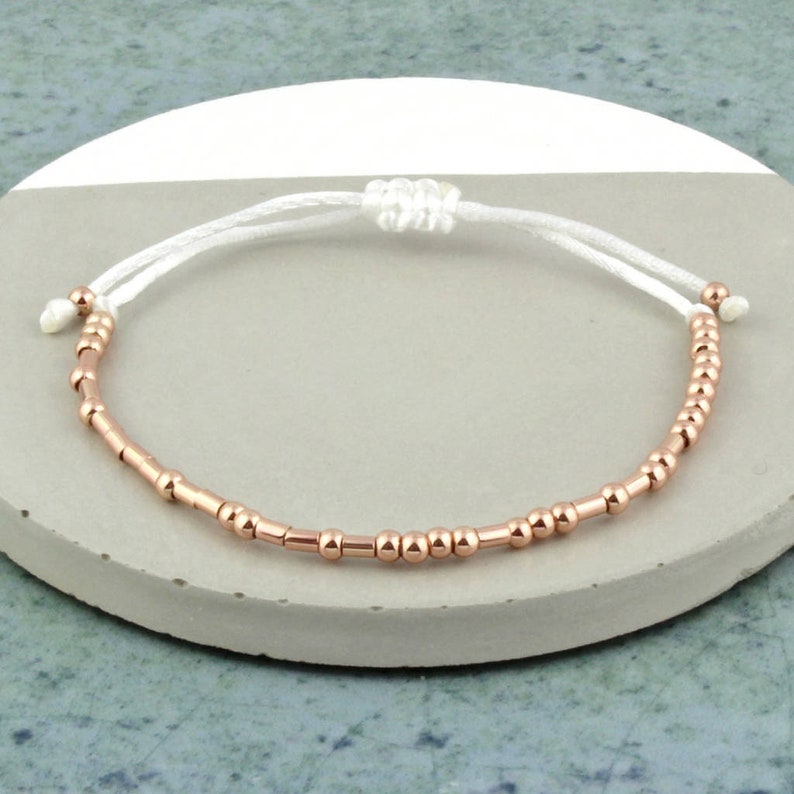 Strong and Fearless Morse Code Friendship Bracelet - Etsy