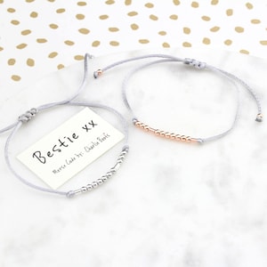 Bestie Morse Code Bracelet - Etsy