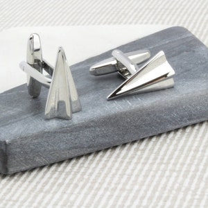 Personalised Paper Plane Cufflinks - Etsy