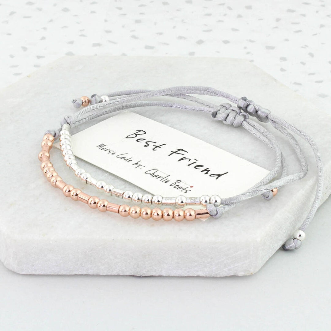 Best Friend Morse Code Bracelet - Etsy