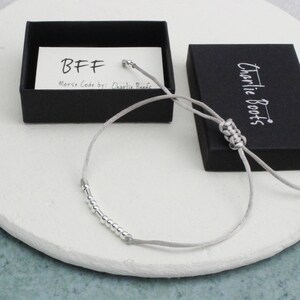 Bff Best Friends Morse Code Bracelet - Etsy