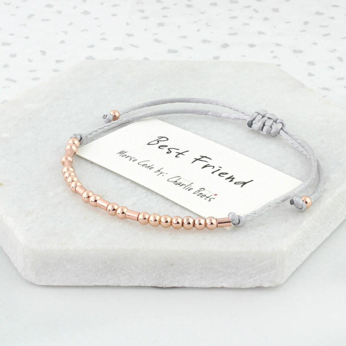 Best Friend Morse Code Bracelet - Etsy