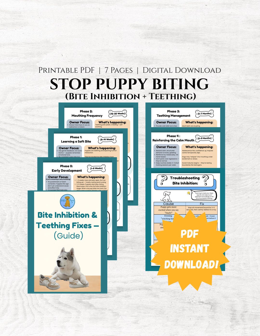 Stop Puppy Biting | Bite Inhibition Training + Teething Troubleshooting ...