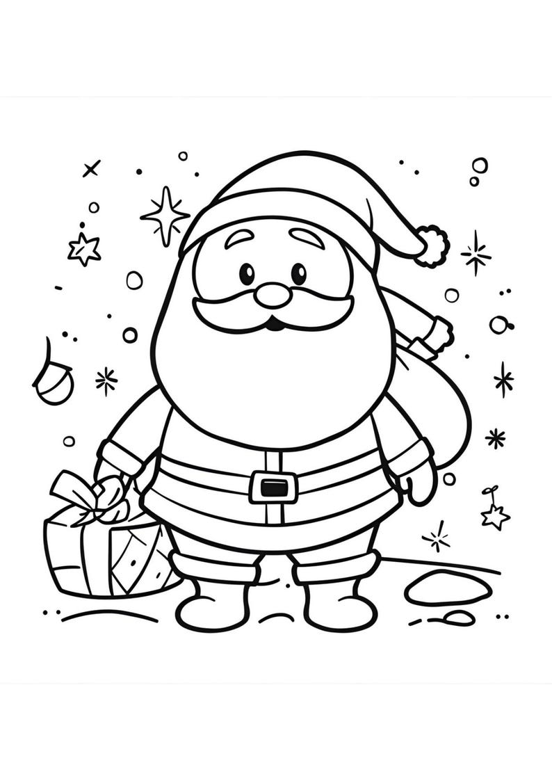 Printable Winter Christmas Coloring Book • 35 Pages • Kids Holiday ...