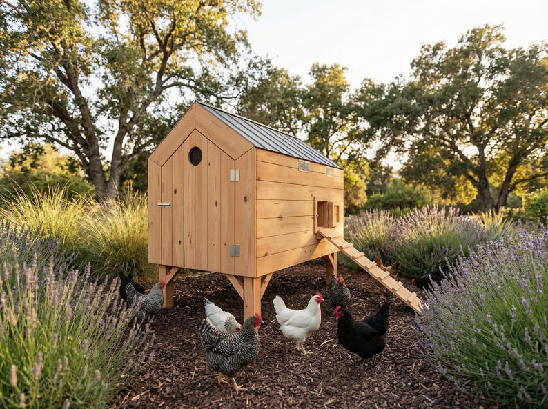 Modern Chicken Coop Plans: DIY Hen House for 10-12 Hens (PDF Download ...