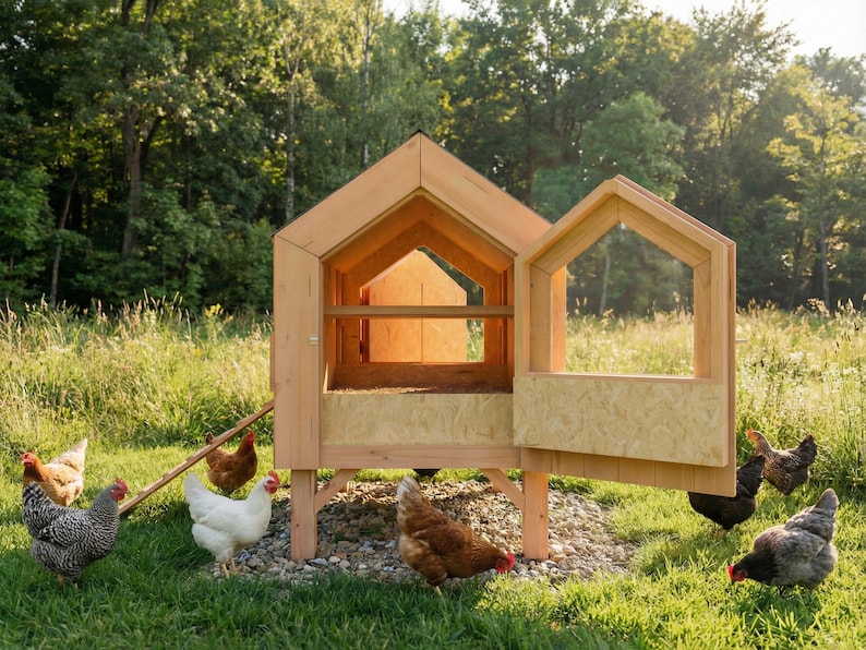 Modern Insulated Chicken Coop Plans – Sunlit Design | 10–12 Hens ...