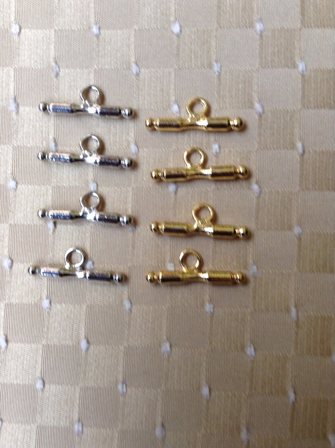 Silver and Gold Toggle Bars - Etsy