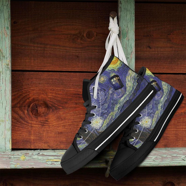 Doctor Who High-top Shoes: Converse Inspired Sneakers - Etsy