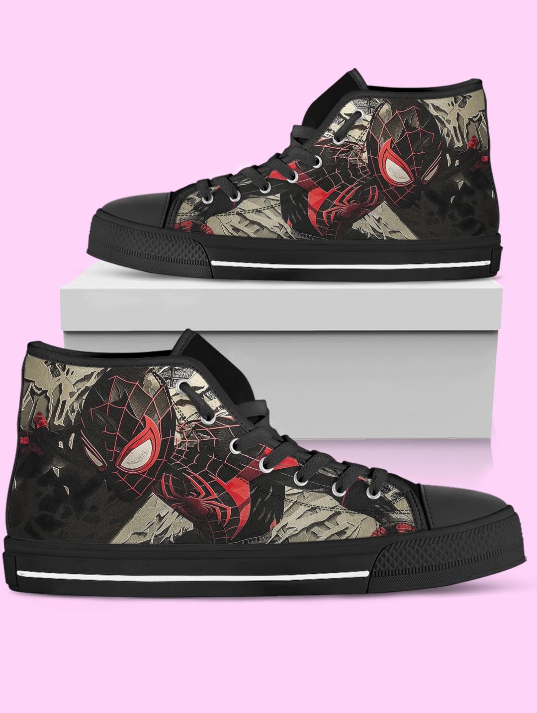 Spider-man High-top Shoes: Into the Spider Verse Unisex Converse ...