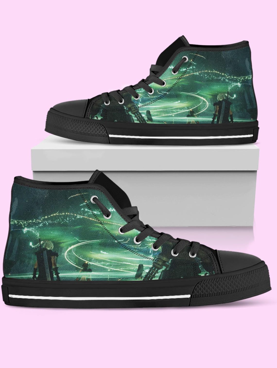Final Fantasy High-top Shoes: Video Game Converse Inspired Sneakers for ...