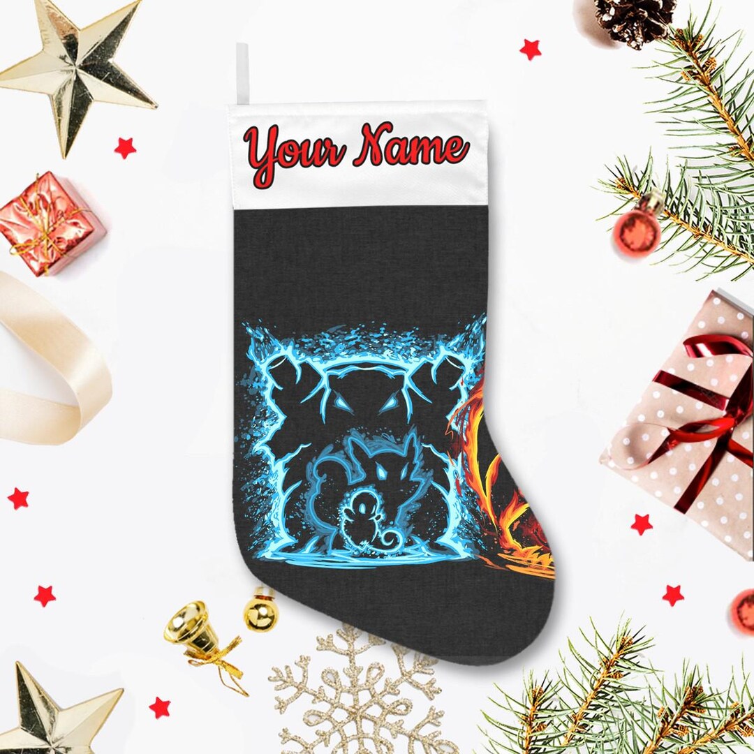 Pokemon Squirtle and Blastoise Christmas Stocking: Personalized Holiday ...