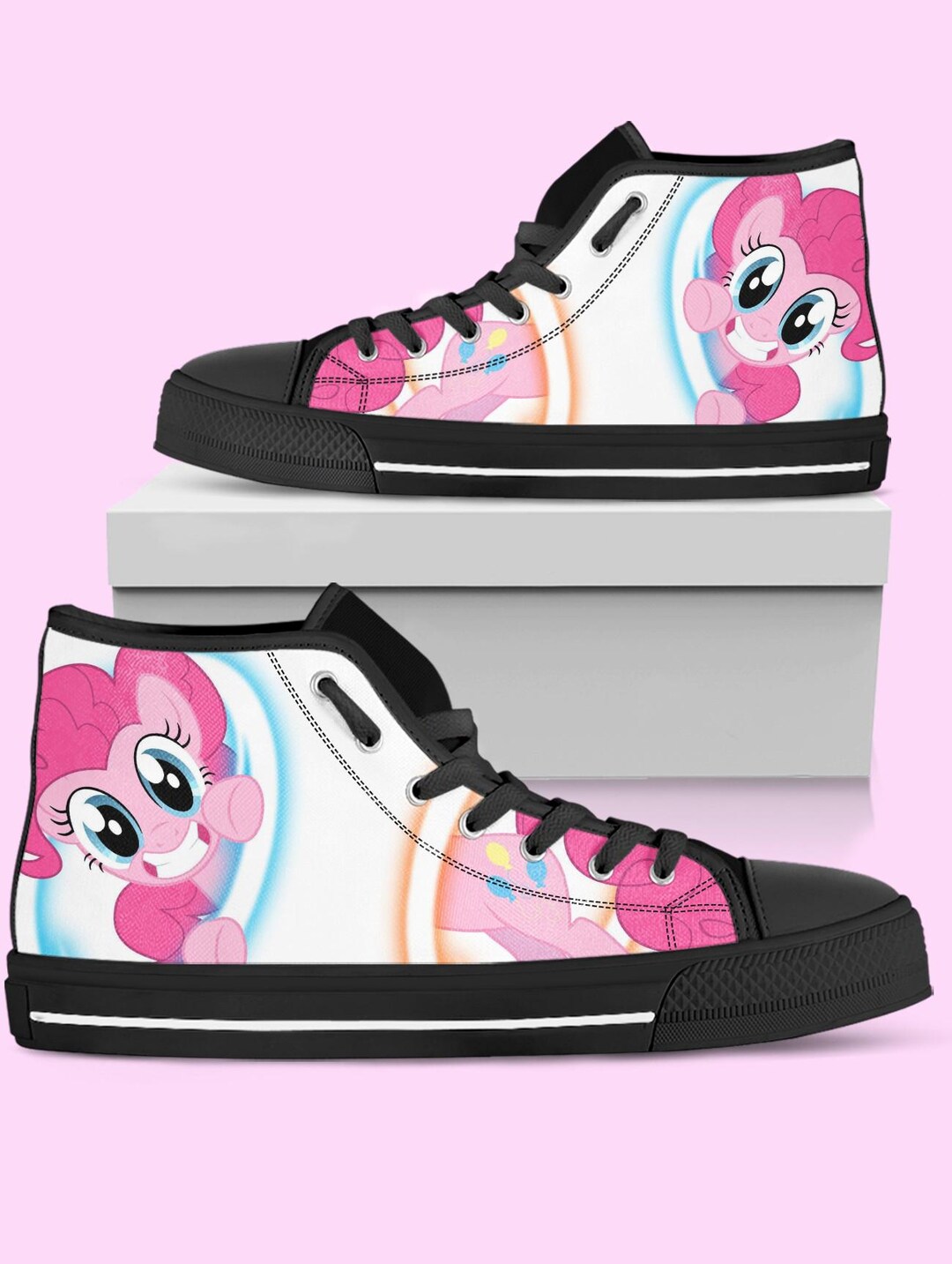 Pinky Pie My Little Pony High-top Sneakers - Etsy