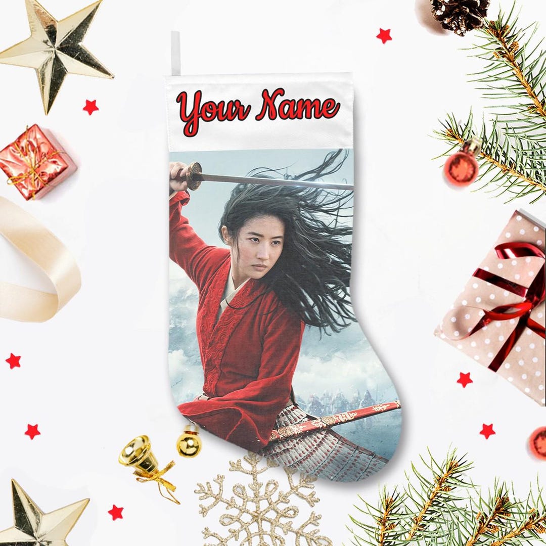 Mulan Christmas Stocking: Personalized Holiday Decor - Etsy