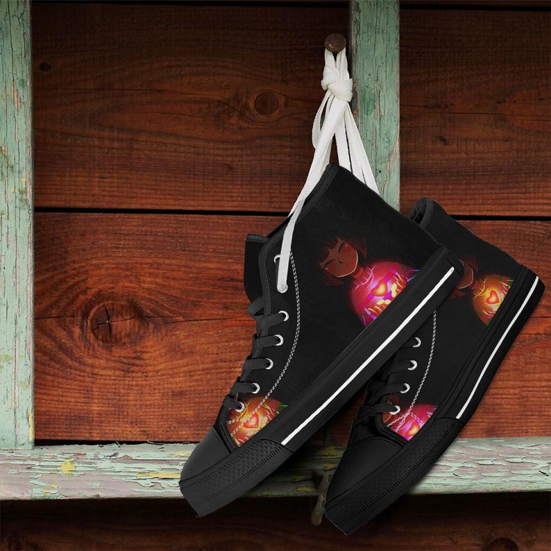 Undertale High-top Shoes: Chara Frisk Unisex Converse Inspired Sneakers ...