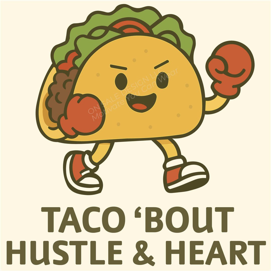 Funny Boxing Taco Art Print – Motivational Food Pun (digital Download ...